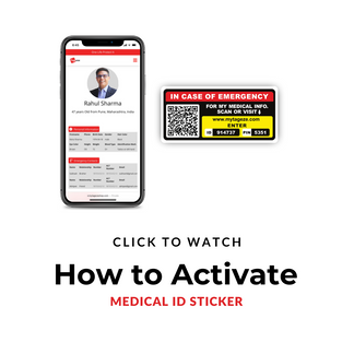 Medical ID Sticker + Blood Group Sticker : Combo Pack – MyTageze